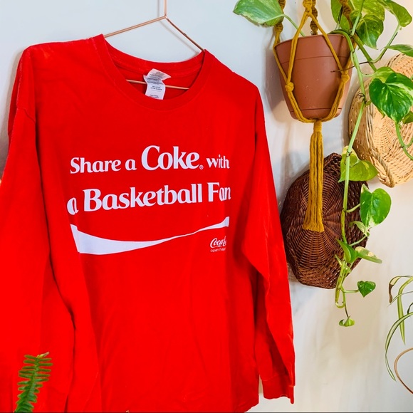 Coca Cola | Sweaters | Vtg Vsco Oversized 9s Coke Basketball Long ...